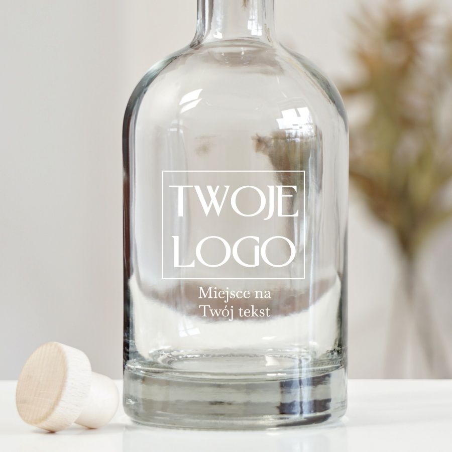 Butelka-karafka 700 ml z grawerem Twoje Logo - Plazadora